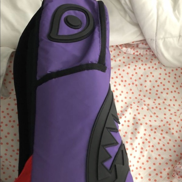 Bags | Reflective Purple Sprayground Backpack | Poshmark
